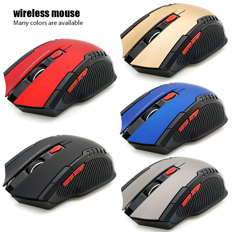 Mechanical Wireless Mouse Gaming 2.4G 3 DPI with USB Receiver for ...