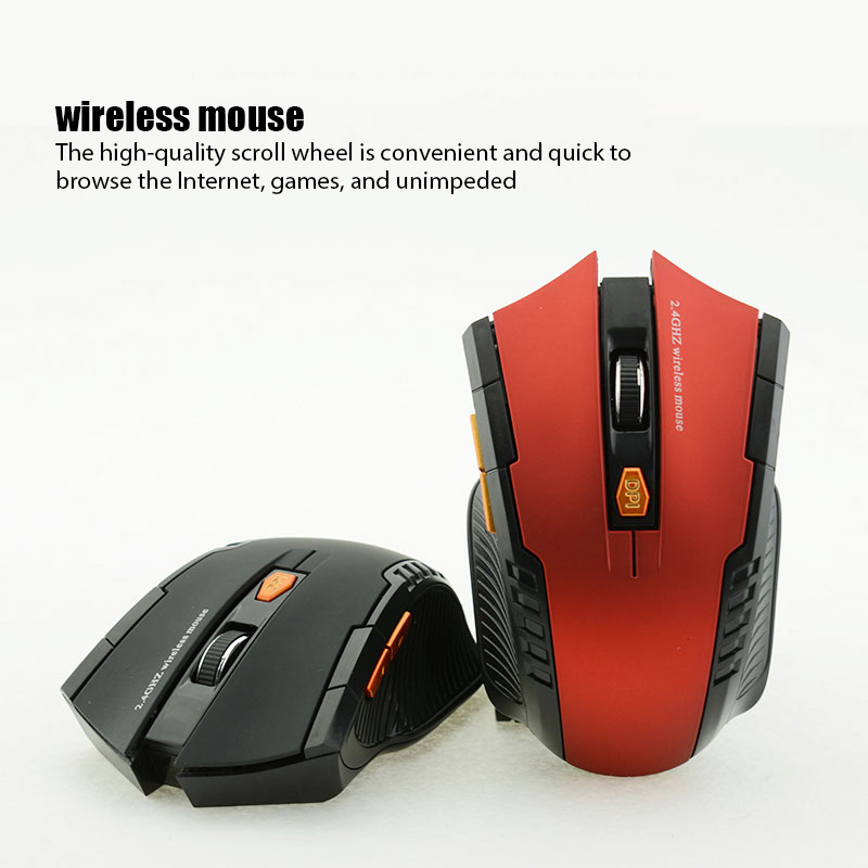Mechanical Wireless Mouse Gaming 2.4G 3 DPI with USB Receiver for ...