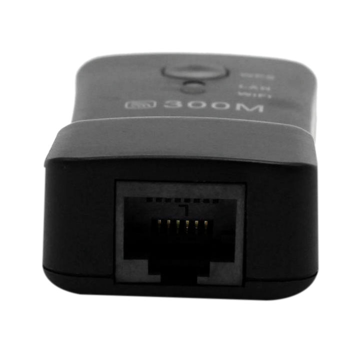USB TV Wifi Dongle Adapter 300Mbps Universal Wireless Receiver RJ45 WPS ...