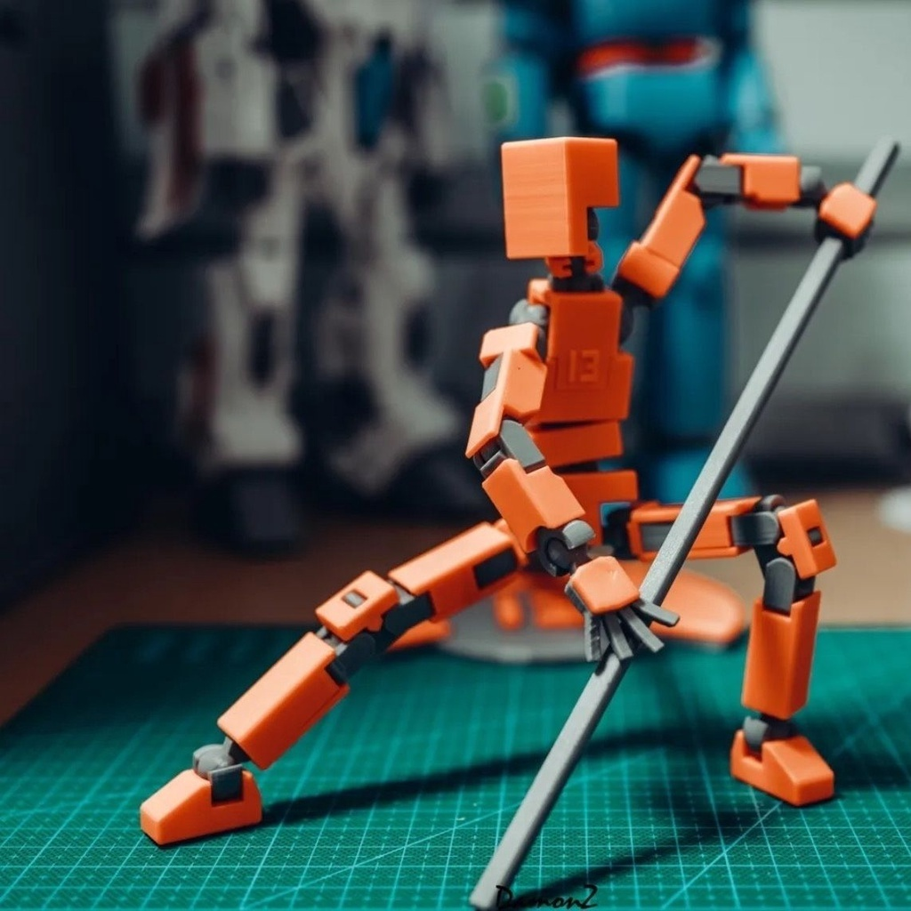 Dummy 13 Multi-Jointed Action Figure, 3D Printed Movable Robot Toy For ...