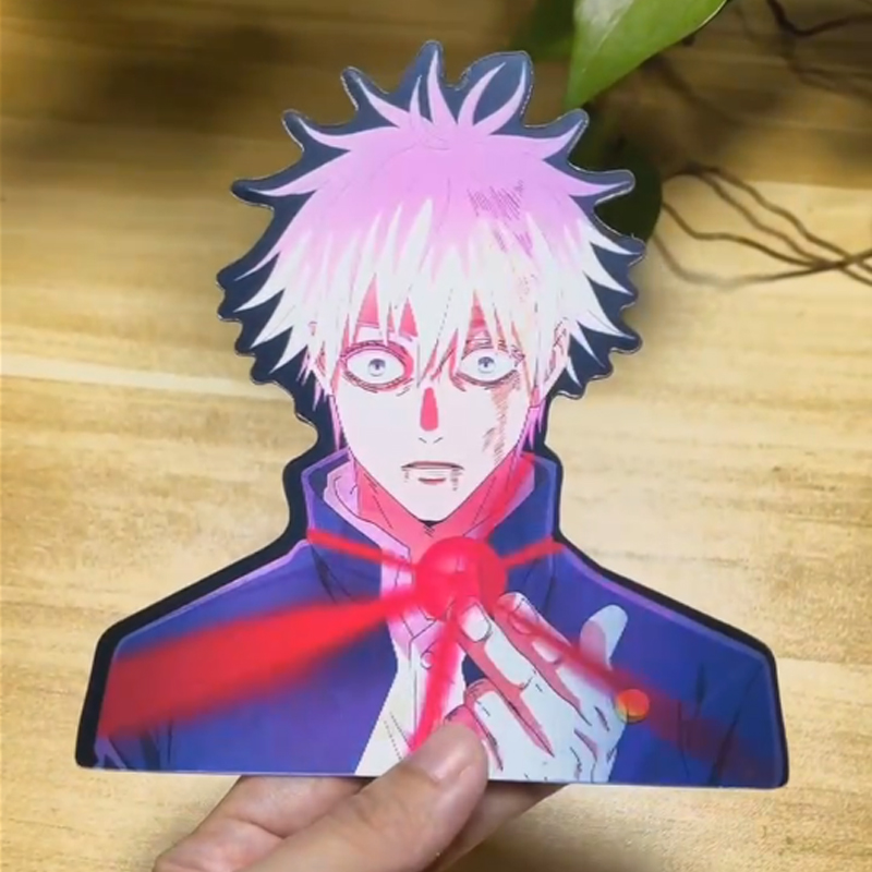 Jujutsu Kaisen Gojo Satoru Anime 3D Motion Car Stickers 3D Lenticular ...