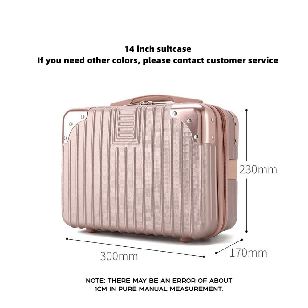 TRAVELCUL Koper Tangan Mini 14 Inci - Beg Kosmetik Comel Anti Koyak ...