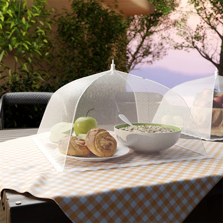 Reusable and Collapsible Large Tall Mesh Food Cover Tent Umbrella for ...