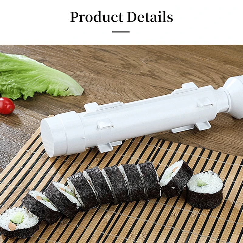 DIY Cylinder Sushi Making Machine Quick Sushi Bazooka Japanese Rolled ...