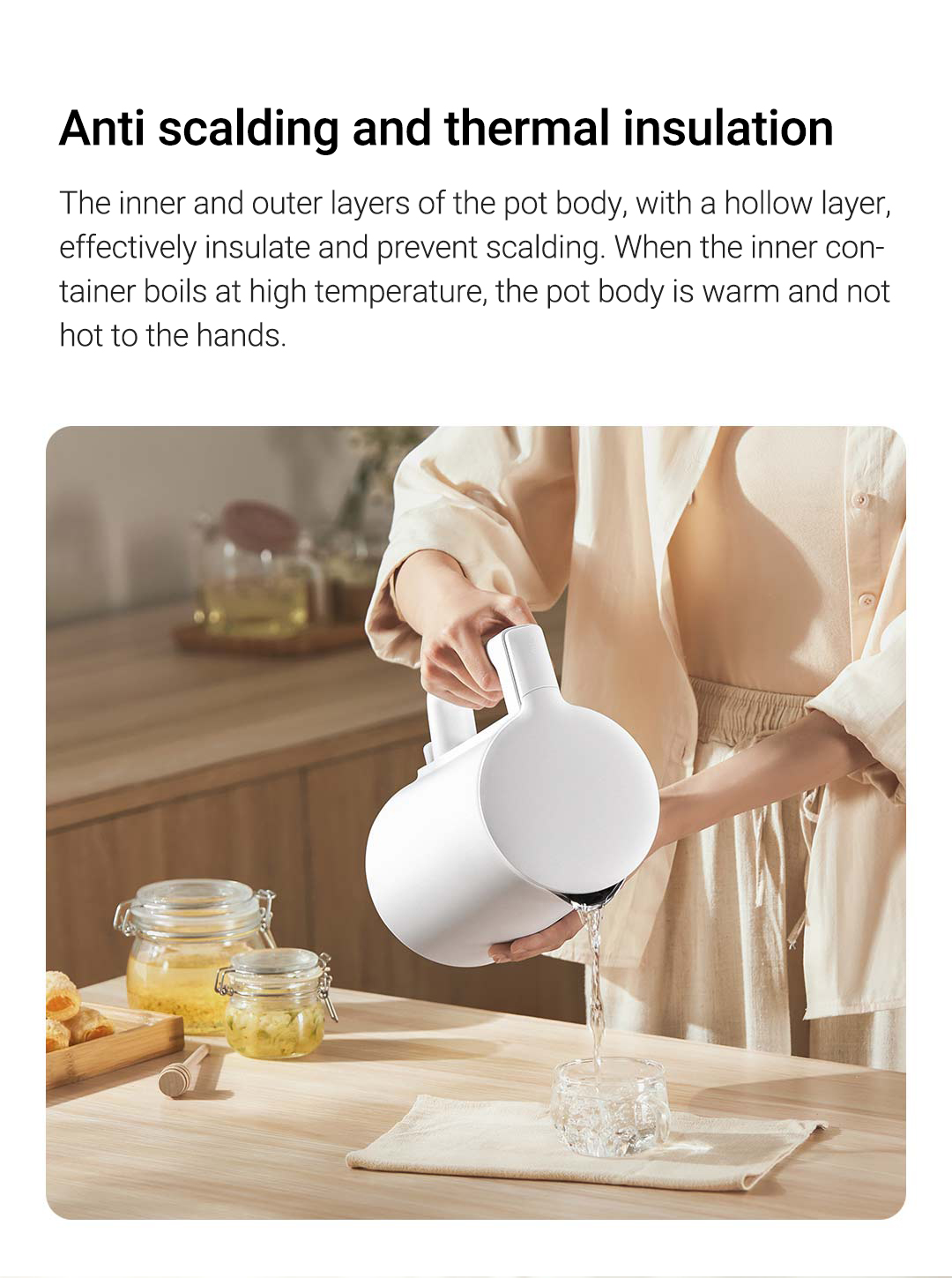 Xiaomi Mijia Electric Kettle N1 1.5L, 1500W Fast Hot Boiling, Stainless ...