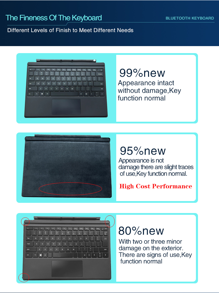 Microsoft Surface keyboard Type Cover for Surface Pro 3 4 5 6 7 7 ...