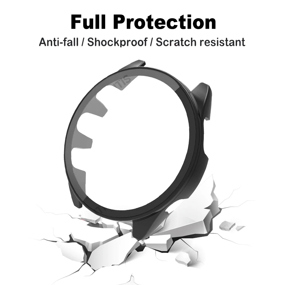 Tempered Glass Case for Garmin Forerunner 165 Case Full Covered PC All ...