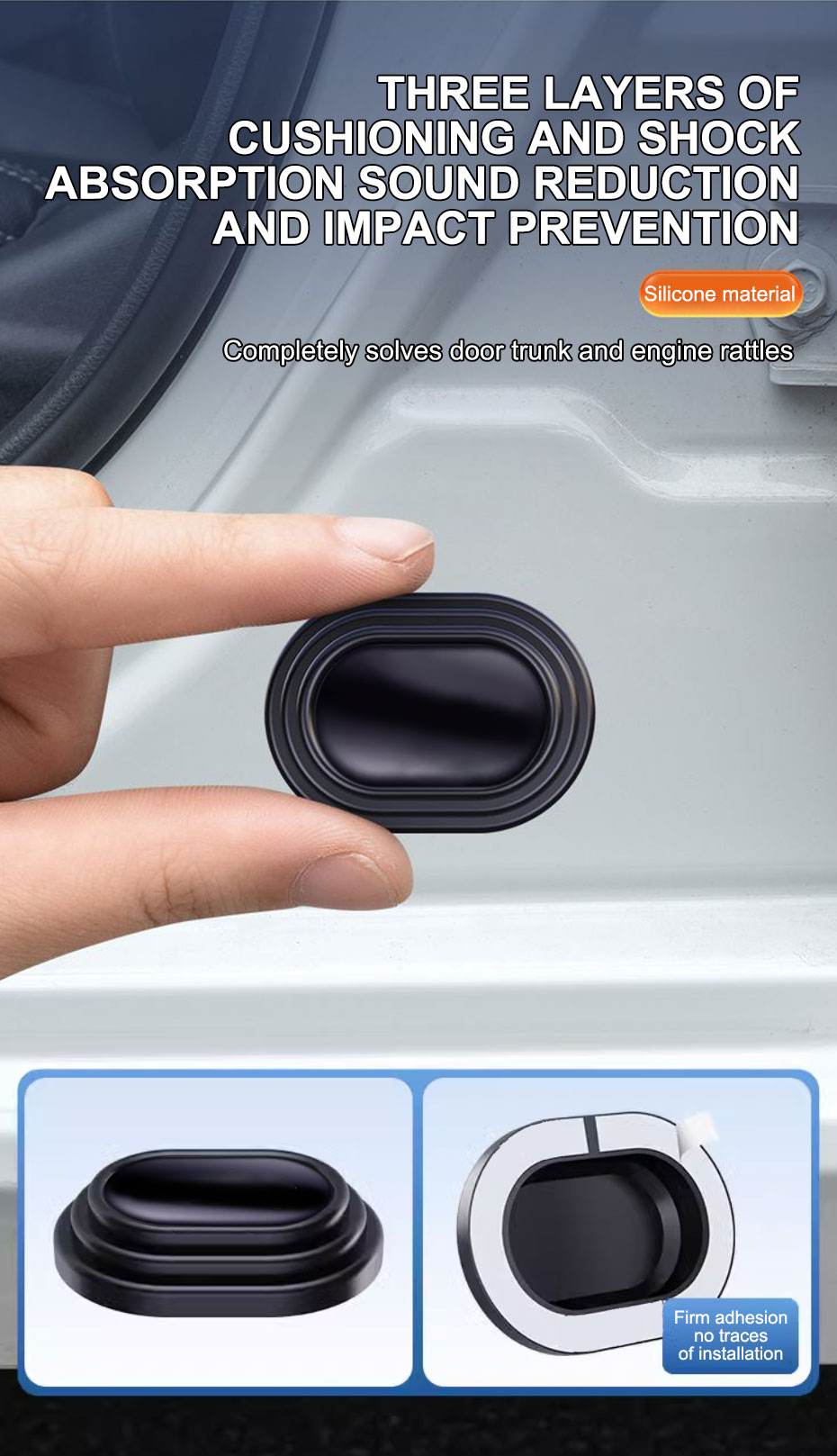 SEAMETAL Door -reducing Shocking Pad Door Anti -collision Pad Car Back ...