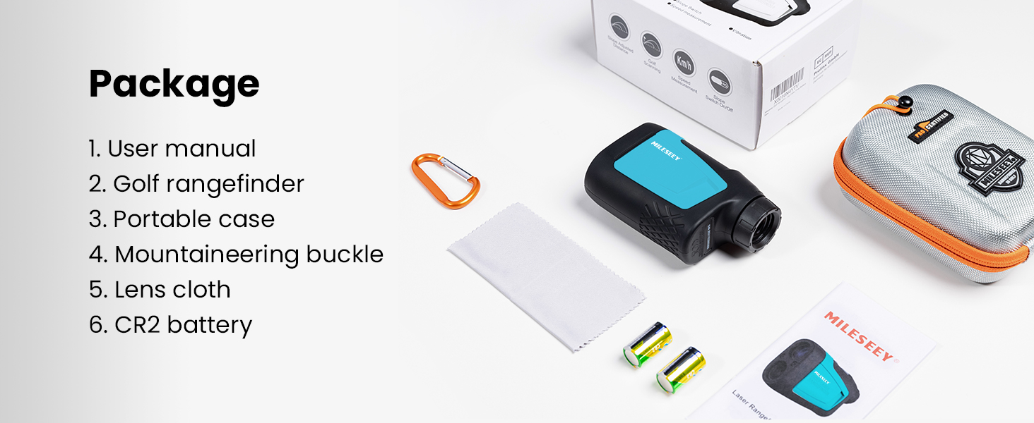 MILESEEY Telescope Golf Laser Range Finder Digital Distance Meter ...