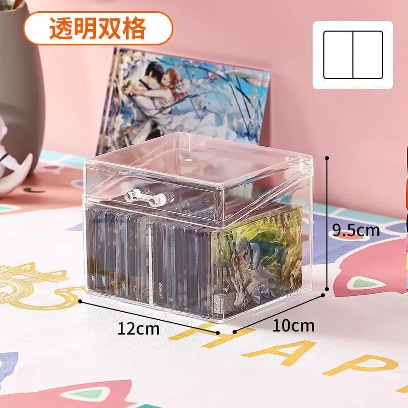 Korean Acrylic Storage Box Blind Box Card Kpop Photocard Storage Box ...