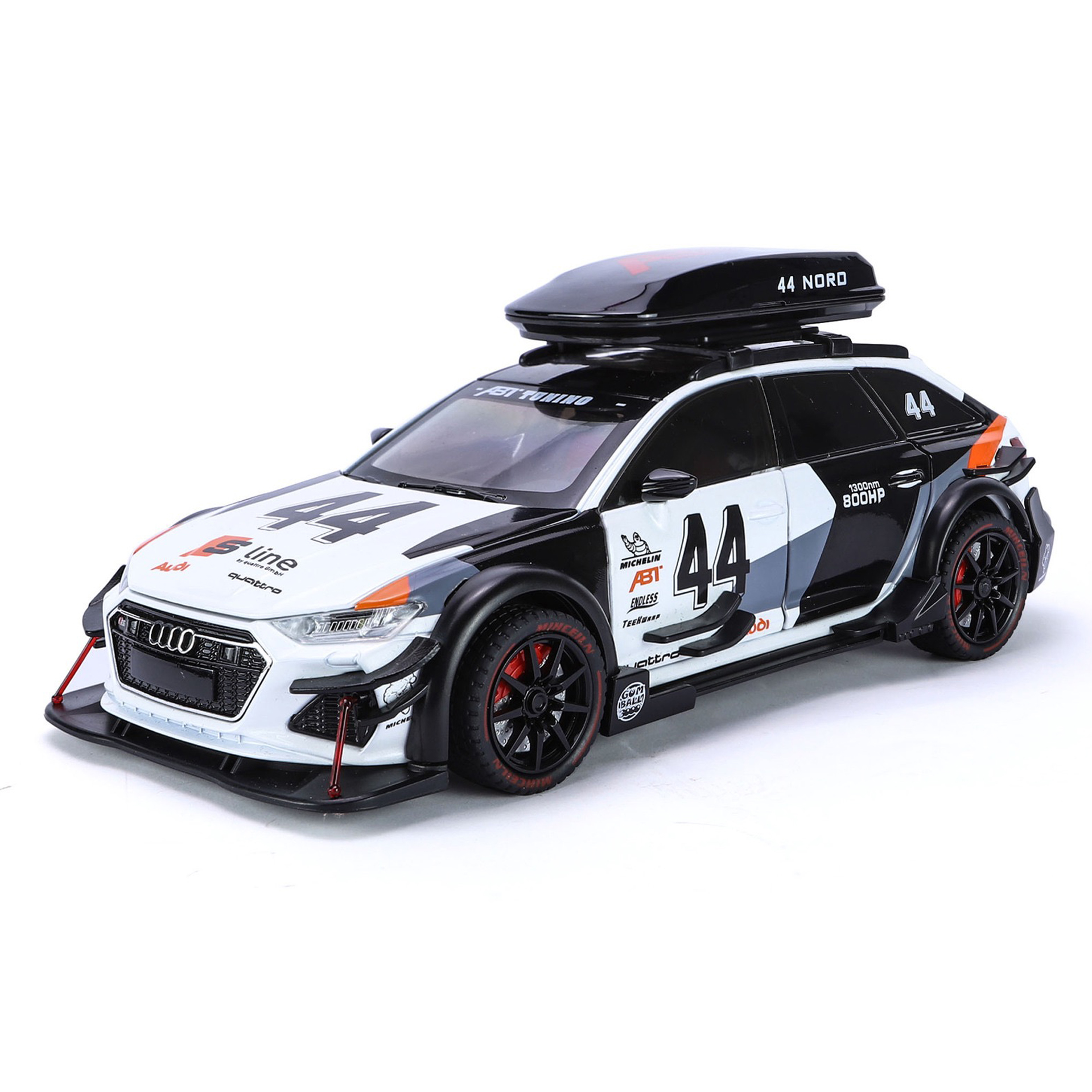 【RUM】1:24 Scale Audi RS6 DTM Alloy Car Model Sports Light & Sound ...