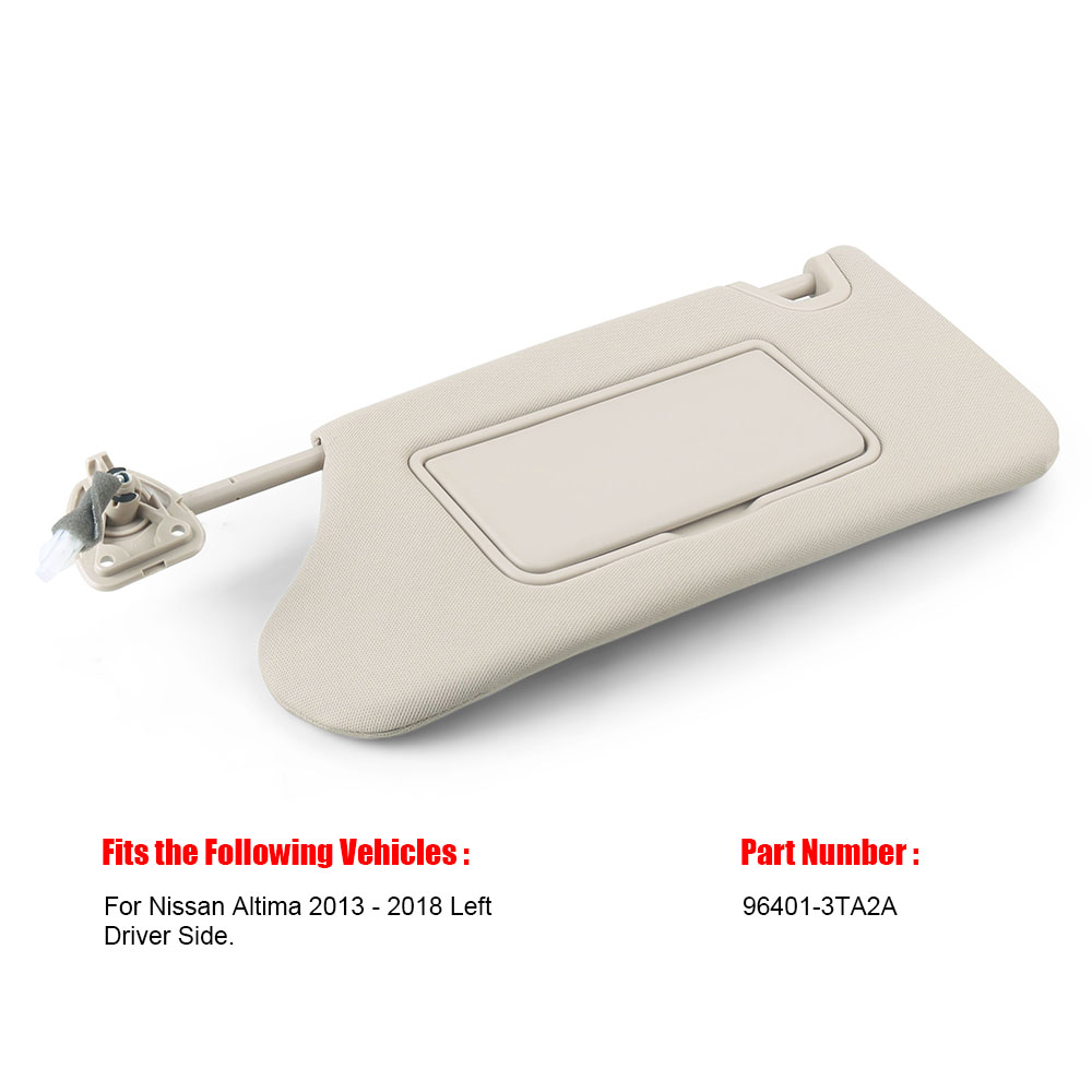 Beige Sun Visor Left and Right Side for Nissan Altima 2013-2018 With ...
