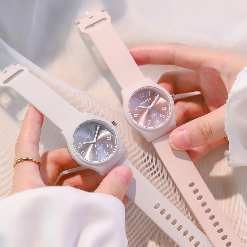 High Quality Candy Colored Women's Quartz Watch Simple and Fashionable ...
