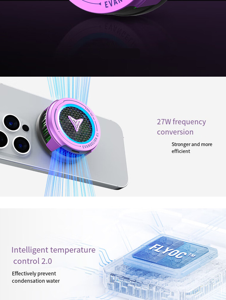Flydigi B7X EVA Co branded Magnetic Phone Radiator Temperature Control ...