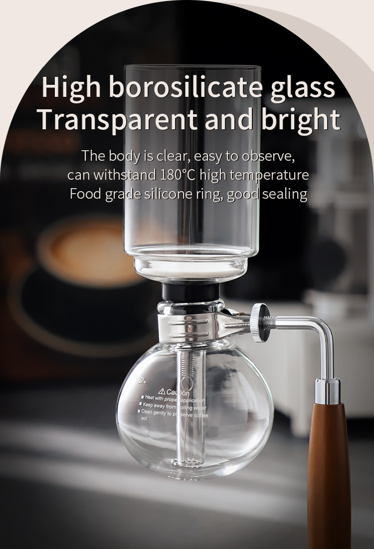 BINCOO Siphon Pot Coffee Pot Household Siphon Distillation Manual ...