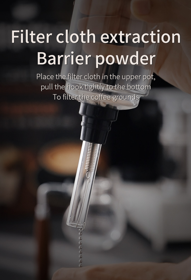 BINCOO Siphon Pot Coffee Pot Household Siphon Distillation Manual ...