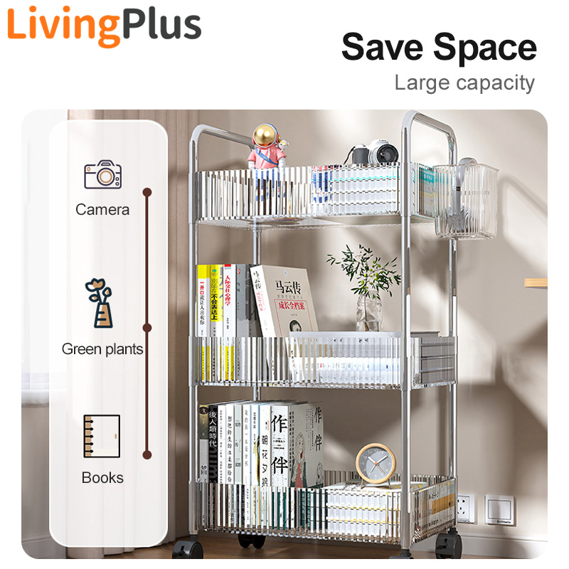 Trolley Rack Movable Home Office Rack Storage Trolley Multi-Layer ...