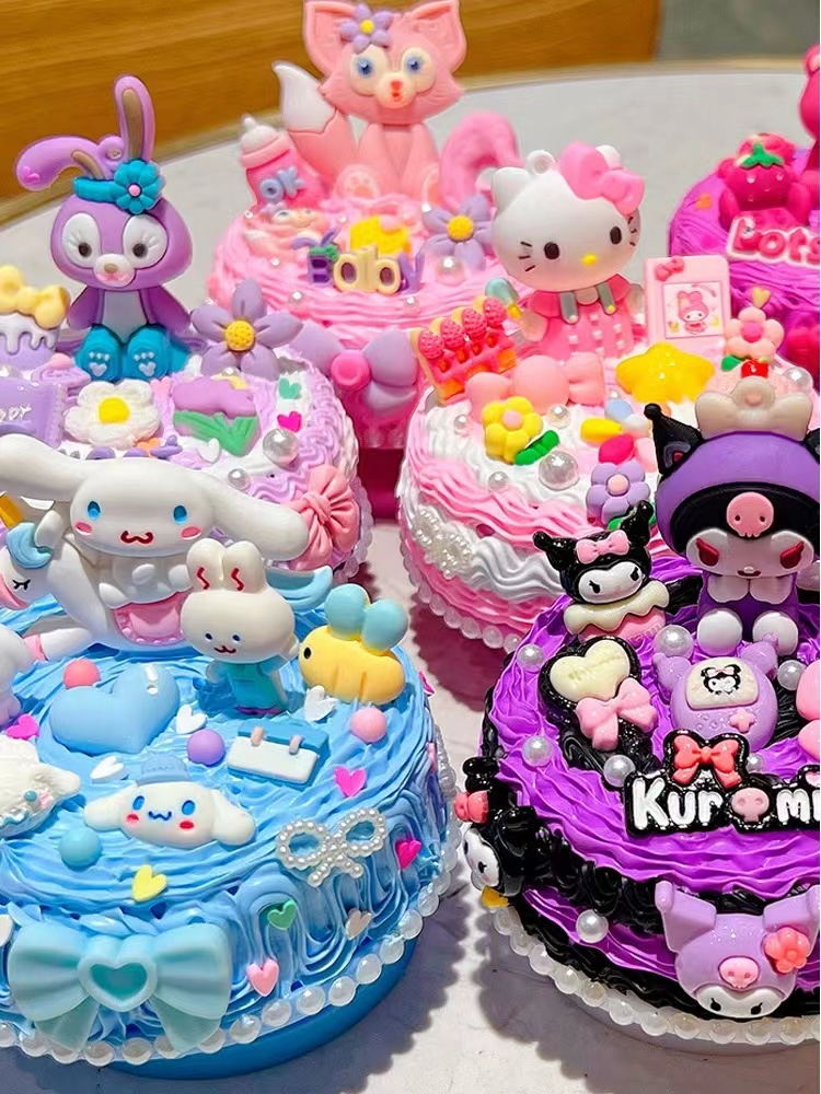 Children's DIY Cream Glue Handmade Music Box Material Package Cartoon ...