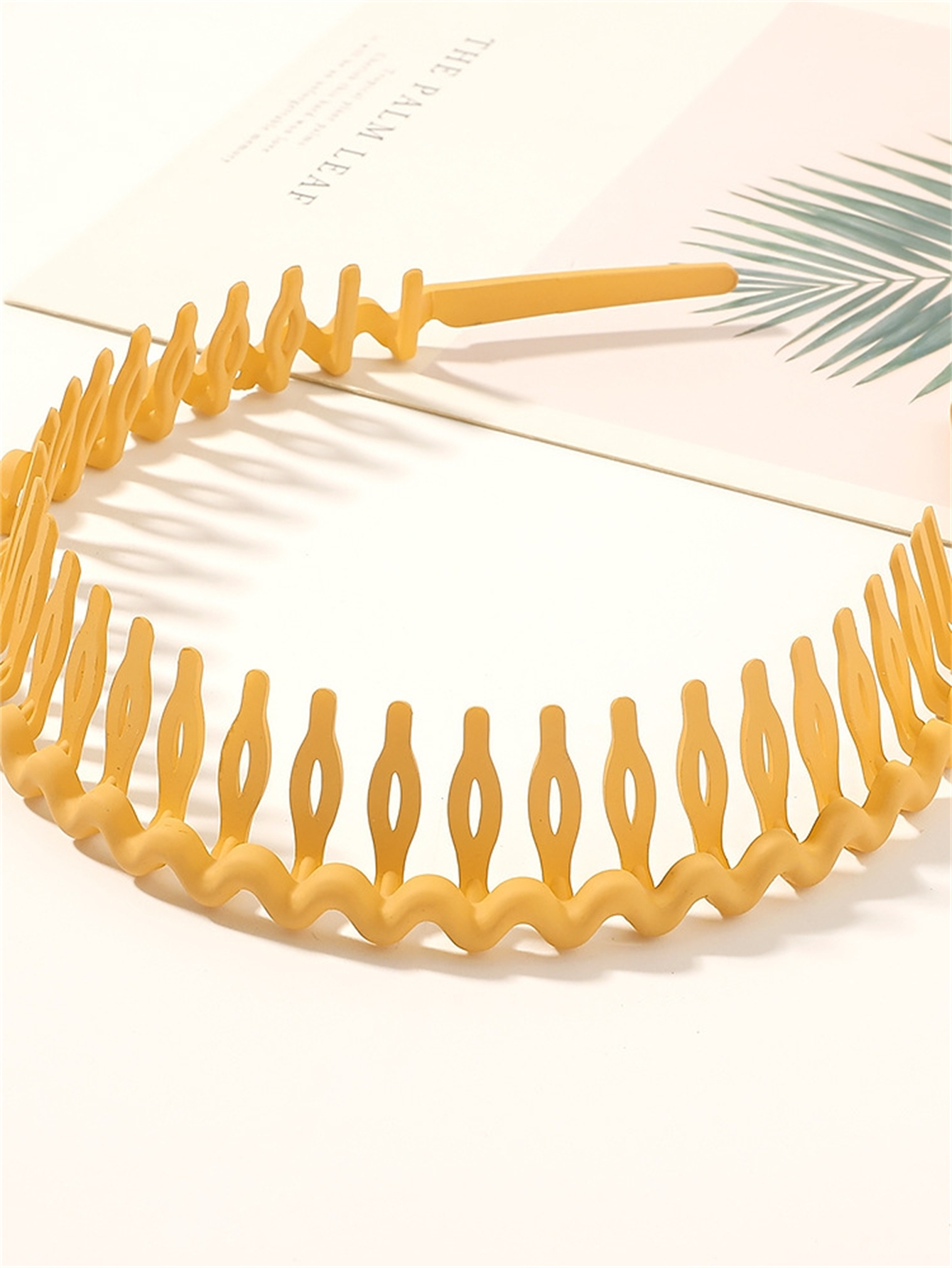 Matte Solid Color Non-Slip Tooth Headband Minimalist Hairband for ...