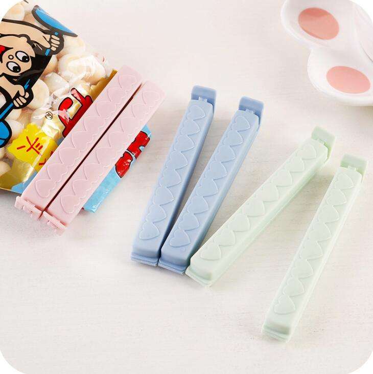 5pcs Plastic Sealing Clip Portable Storage Food Snack Sealing Pocket ...
