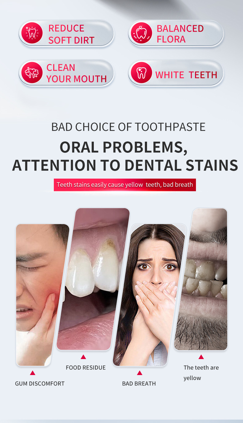 3PCs Gaolibai Quickening Tea Stain Whiten Teeth Toothpaste/ubat gigi ...