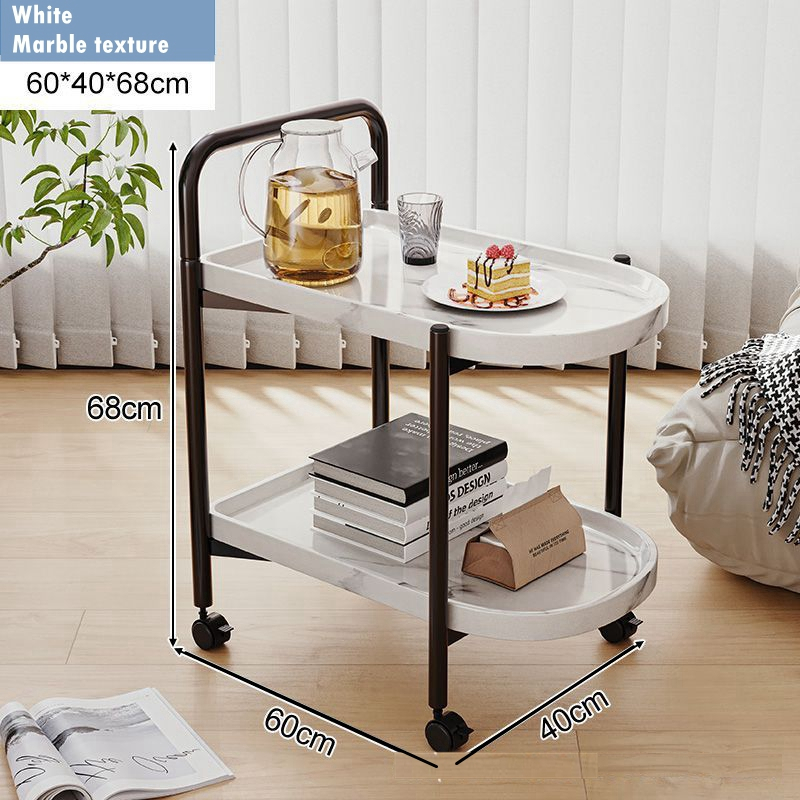 Movable Tea Table Tea Coffee Trolley Sofa Side Table With Wheels ...