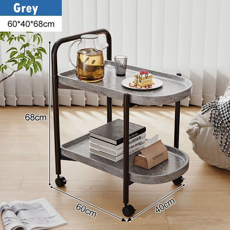Movable Tea Table Tea Coffee Trolley Sofa Side Table With Wheels ...