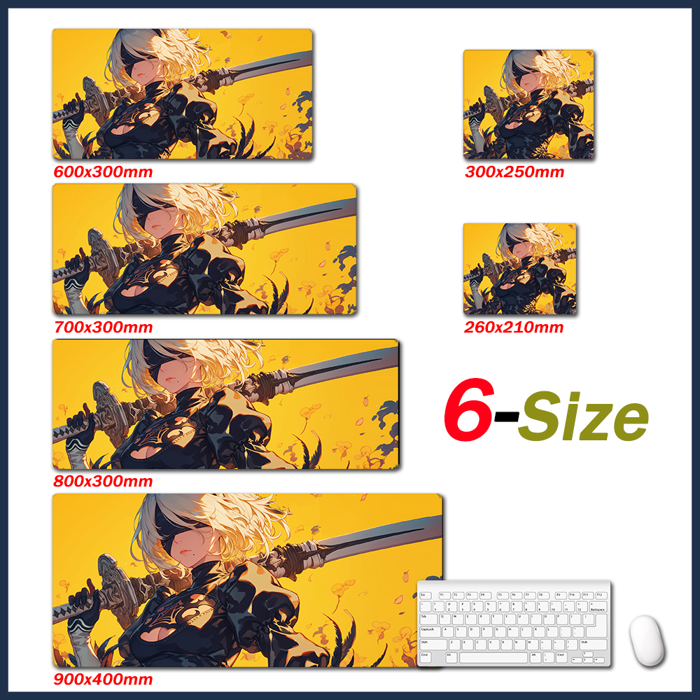 NieR：Automata 2B Mouse pad | Extended Gaming Mousepad | Waterproof Non ...