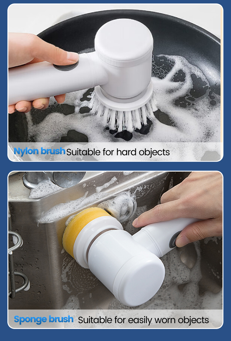 5in1 Magic Brush Multi Electric Cleaning Brush Function Powerful With ...