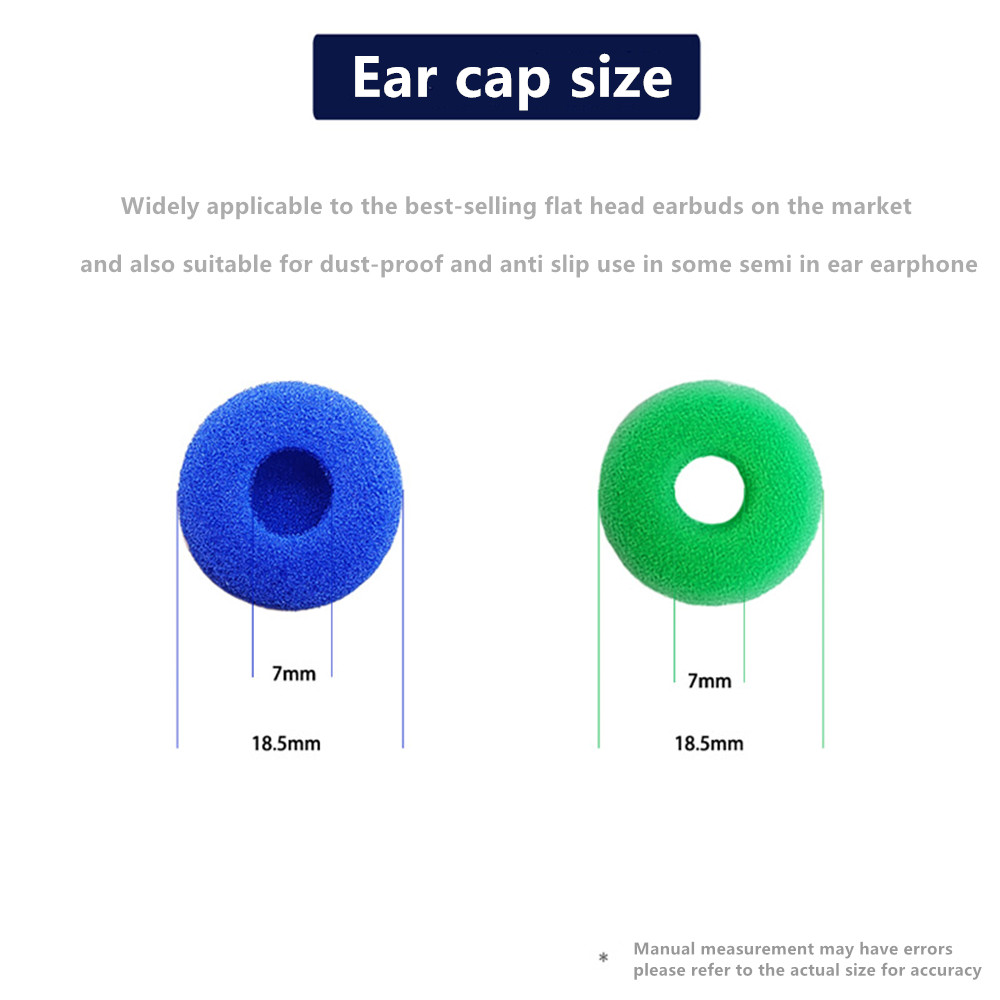 FRANSUN Sponge Covers Tips Soft Foam Earbud Earphone Ear Pads ...