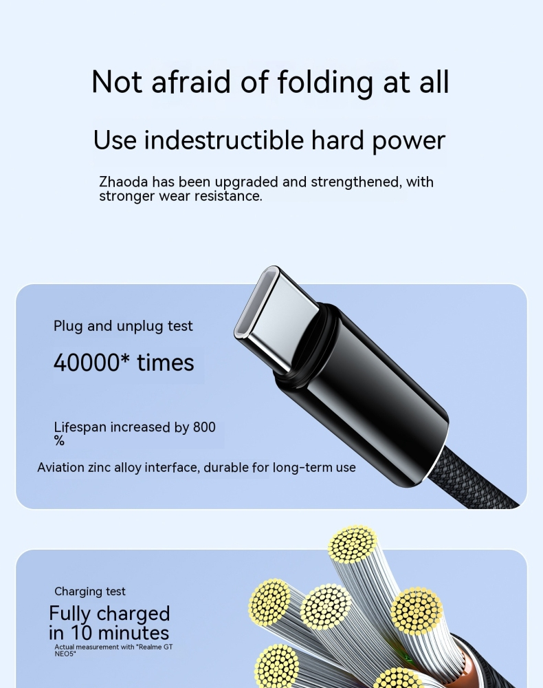 100W Magnetic Suction Data Cable PD Super Fast Charging Cable Woven ...