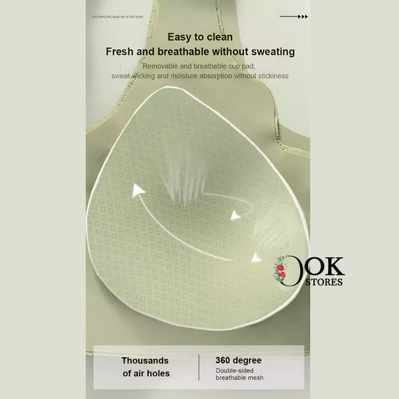 Japan Medical Front Button Bra Seamless Bra Ultra light breathable Push ...