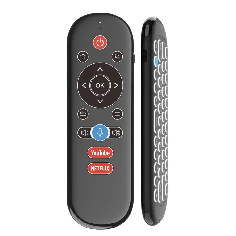 W1 PLUS 2.4G Double-Sided Rechargeable Wireless Air Mouse Remote ...