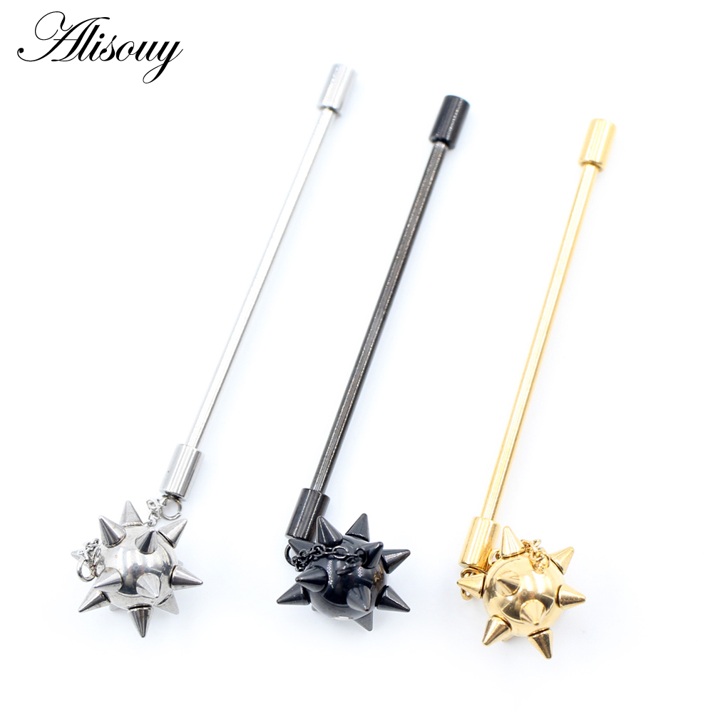 Alisouy 2 Pieces Stainless Steel Meteor Hammer Chain Earring Piercing ...