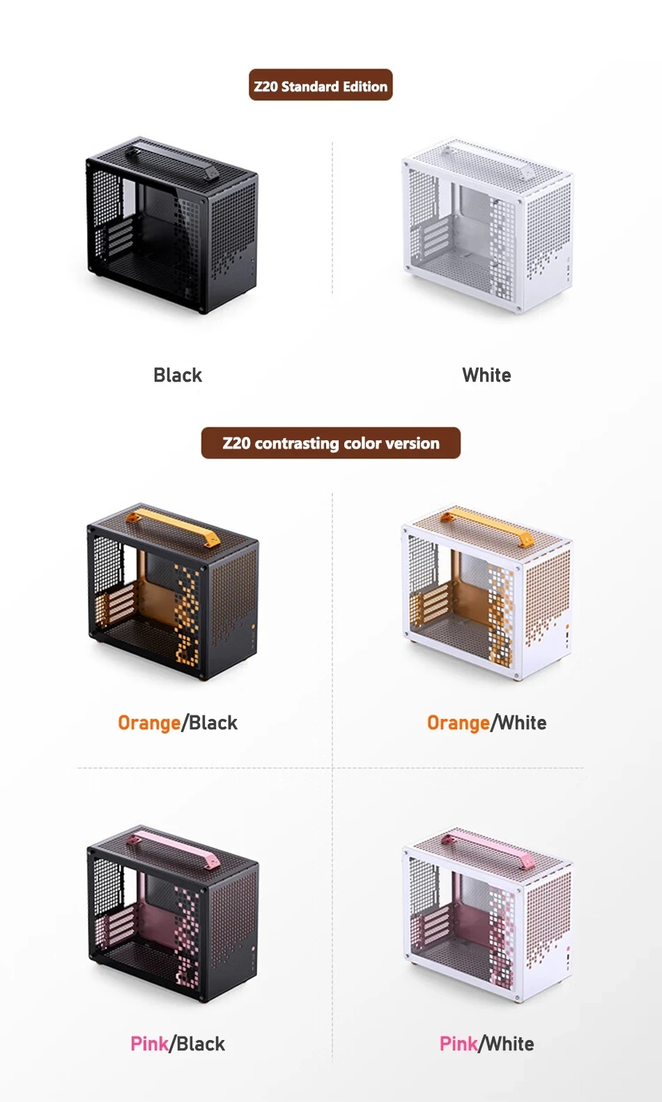 Jonsbo Z20 Matx Case Detachable Portable Mini Desktop Chassis Supports 363mm Graphics Card 240