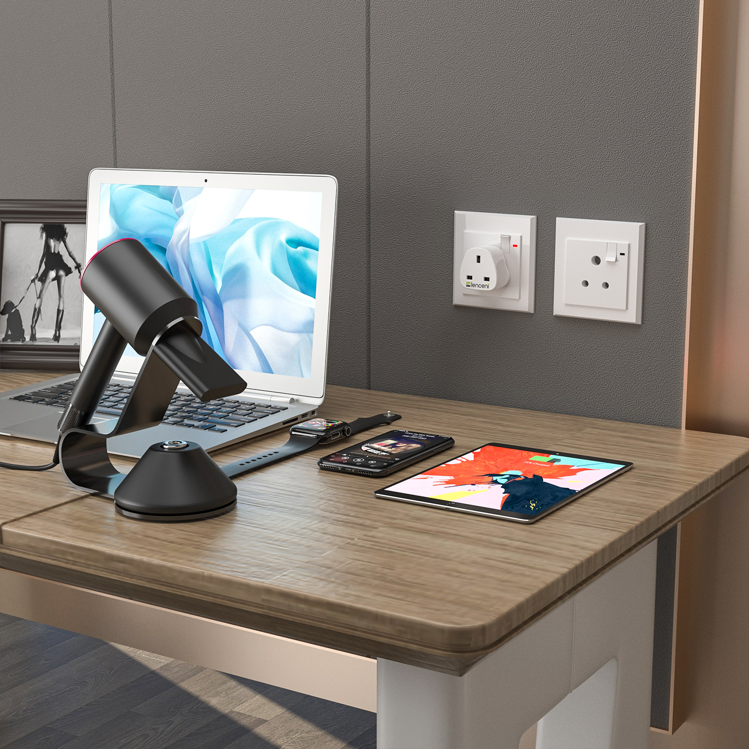 LENCENT 2 X UK to South Africa Plug Adapter Grounded Travel Adapter ...