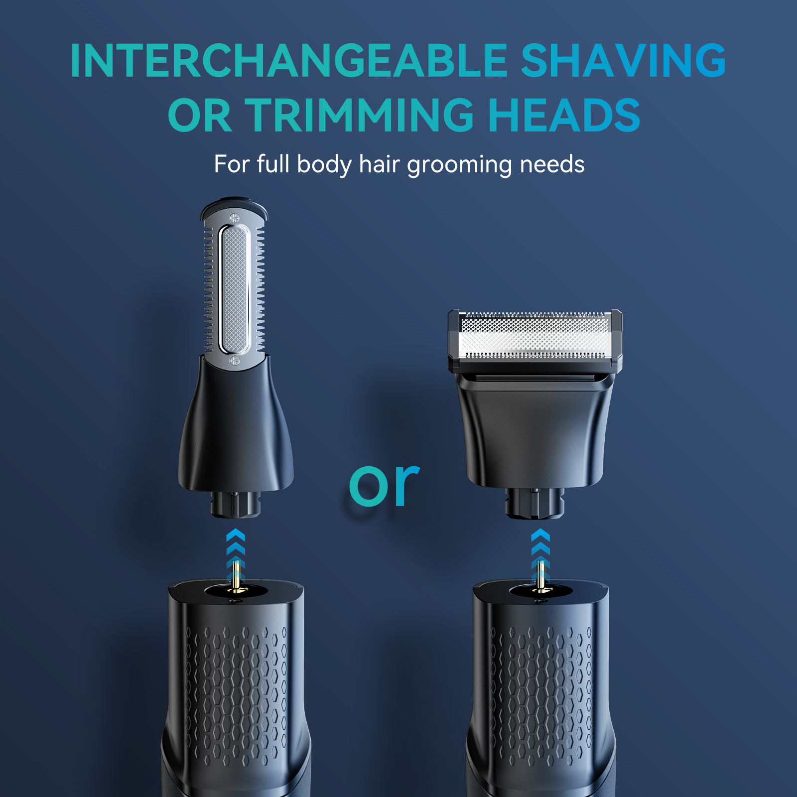 Kensen Electric Beard Trimmer Shaver Waterproof Groin Pubic Hair ...