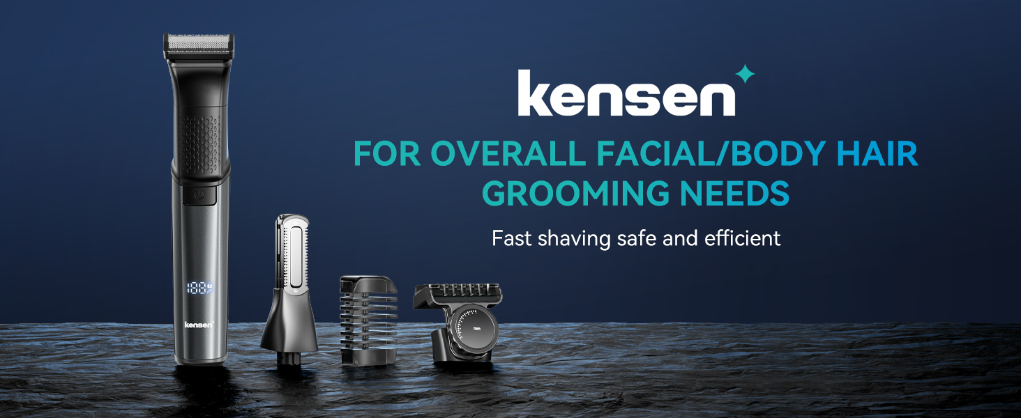 Kensen Electric Beard Trimmer Shaver Waterproof Groin Pubic Hair ...
