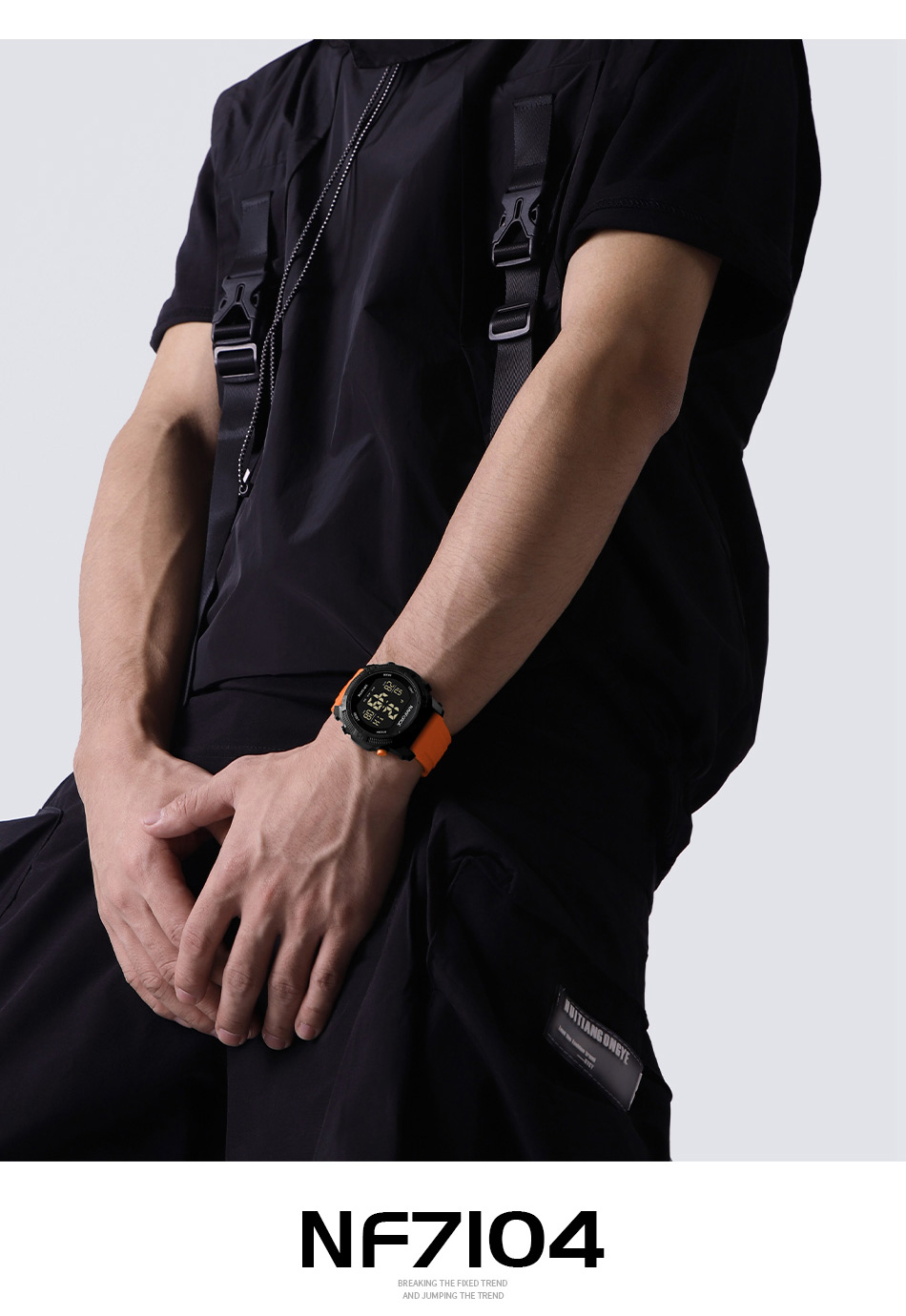 【NAVIFORCE】7104 New Model 2024 Original Sports Watch Waterproof Digital ...