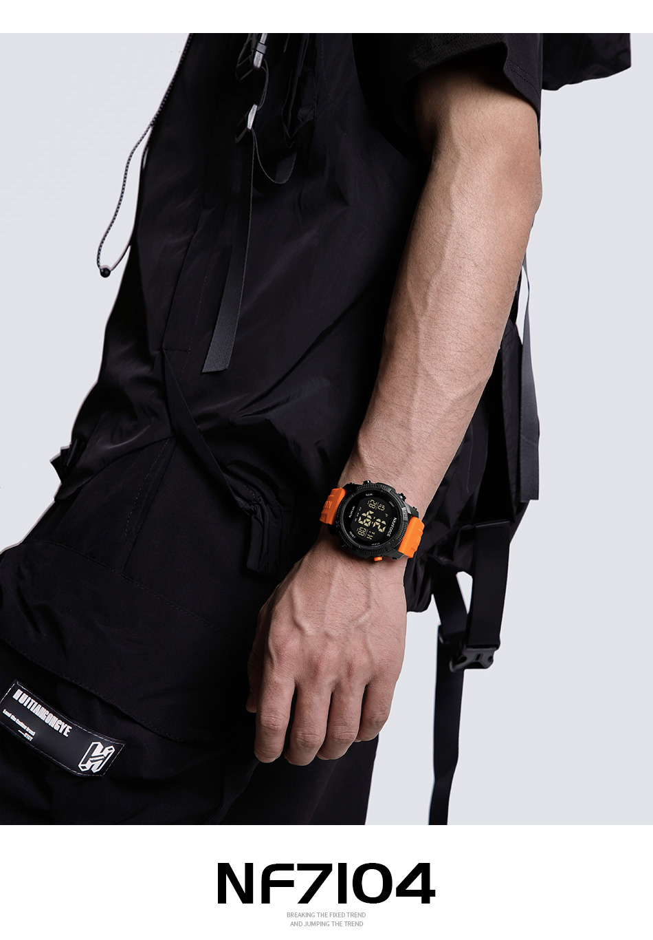 【NAVIFORCE】7104 New Model 2024 Original Sports Watch Waterproof Digital ...
