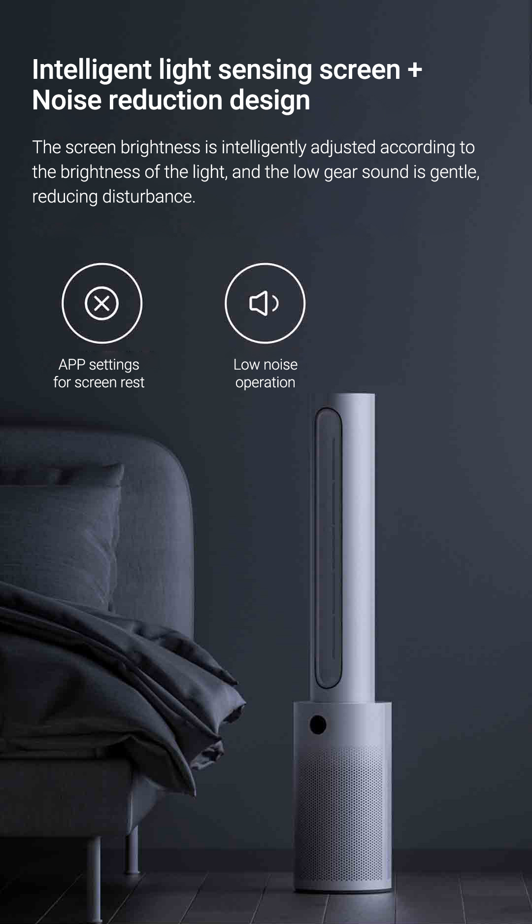 Xiaomi Mijia Leafless Purification Fan, Advanced Formaldehyde Purge ...