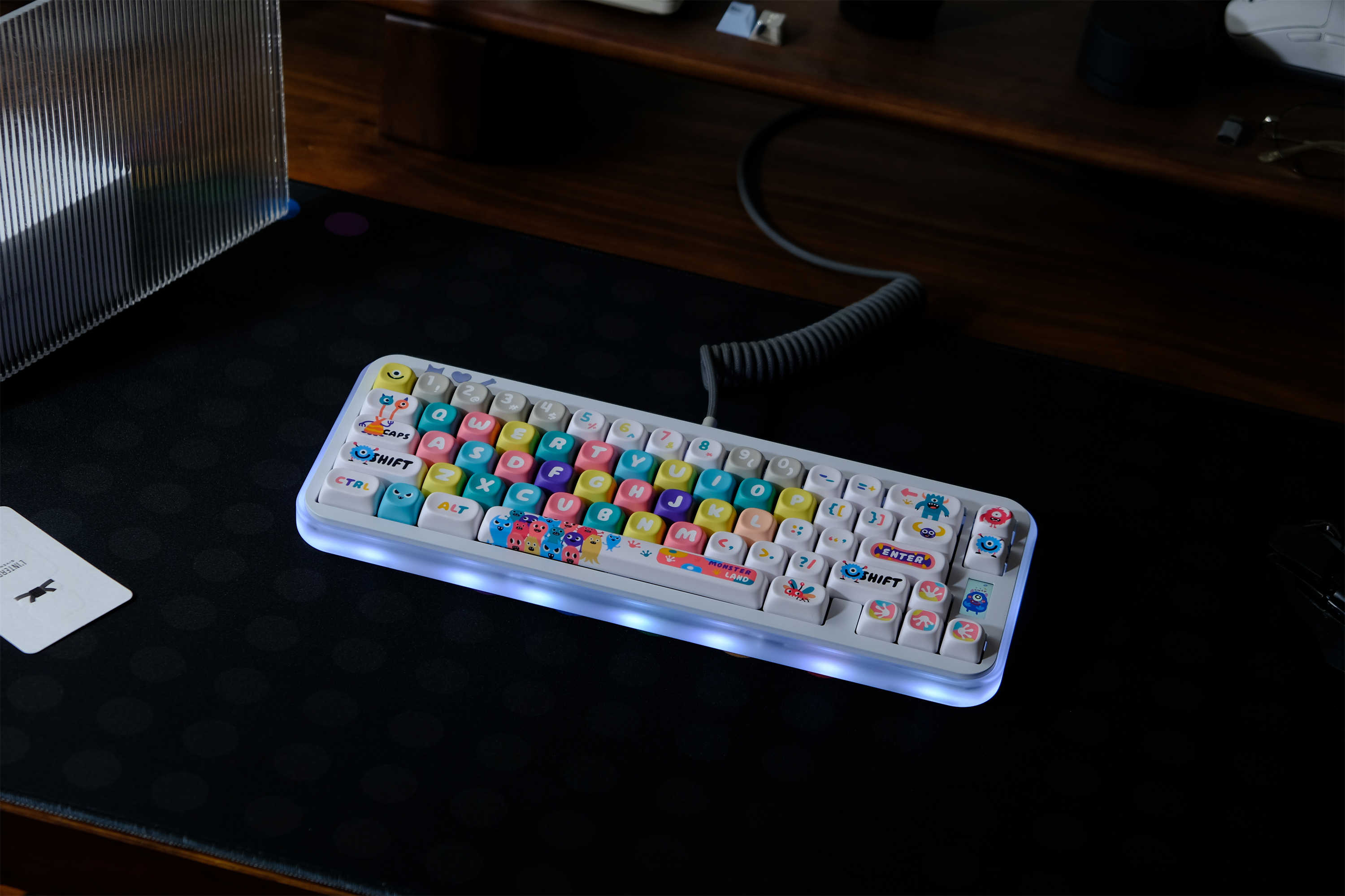 GMK Little Monster keycaps, 126 Keys keycaps MOA Profile DYE-SUB ...