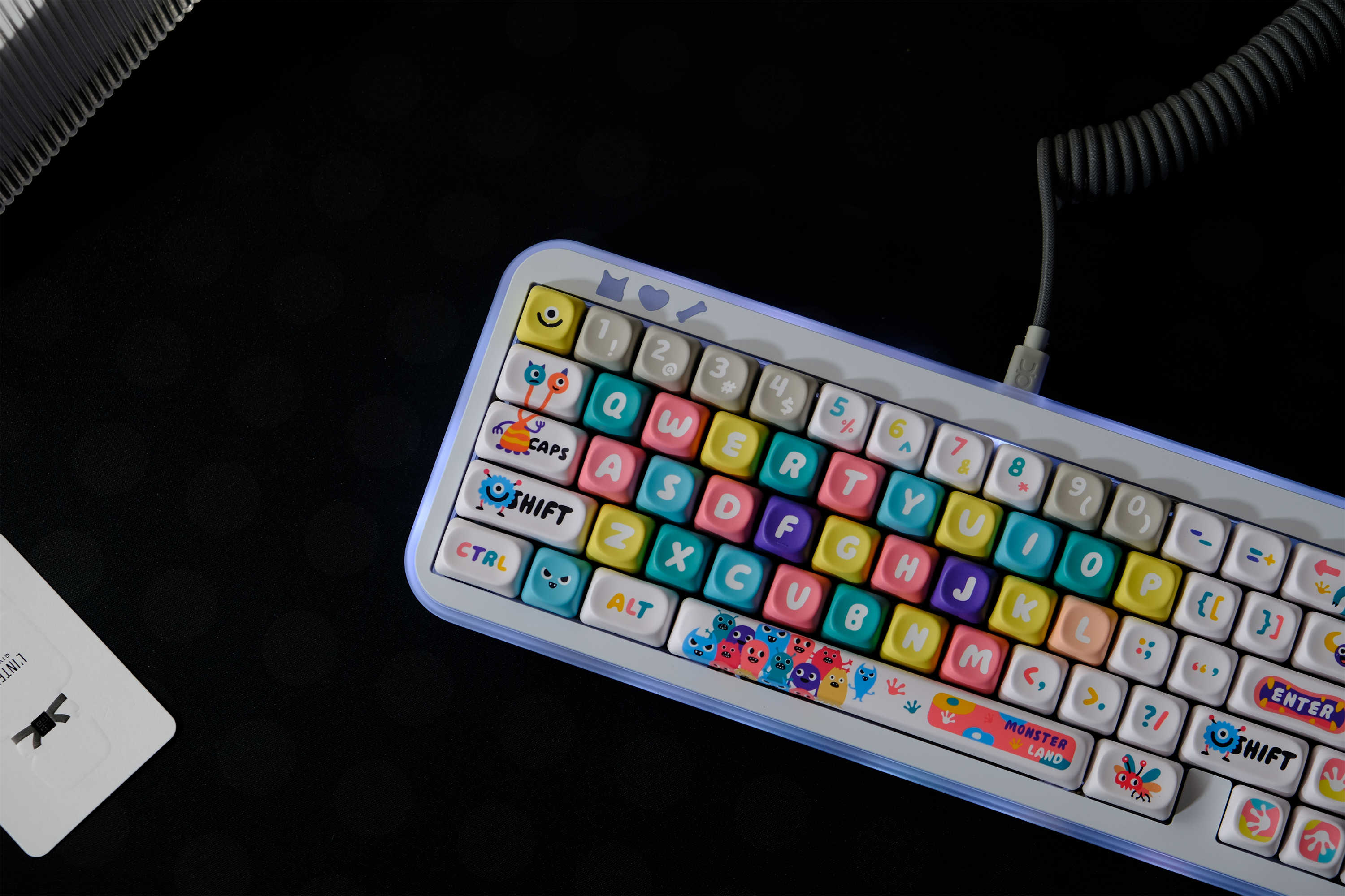 GMK Little Monster keycaps, 126 Keys keycaps MOA Profile DYE-SUB ...