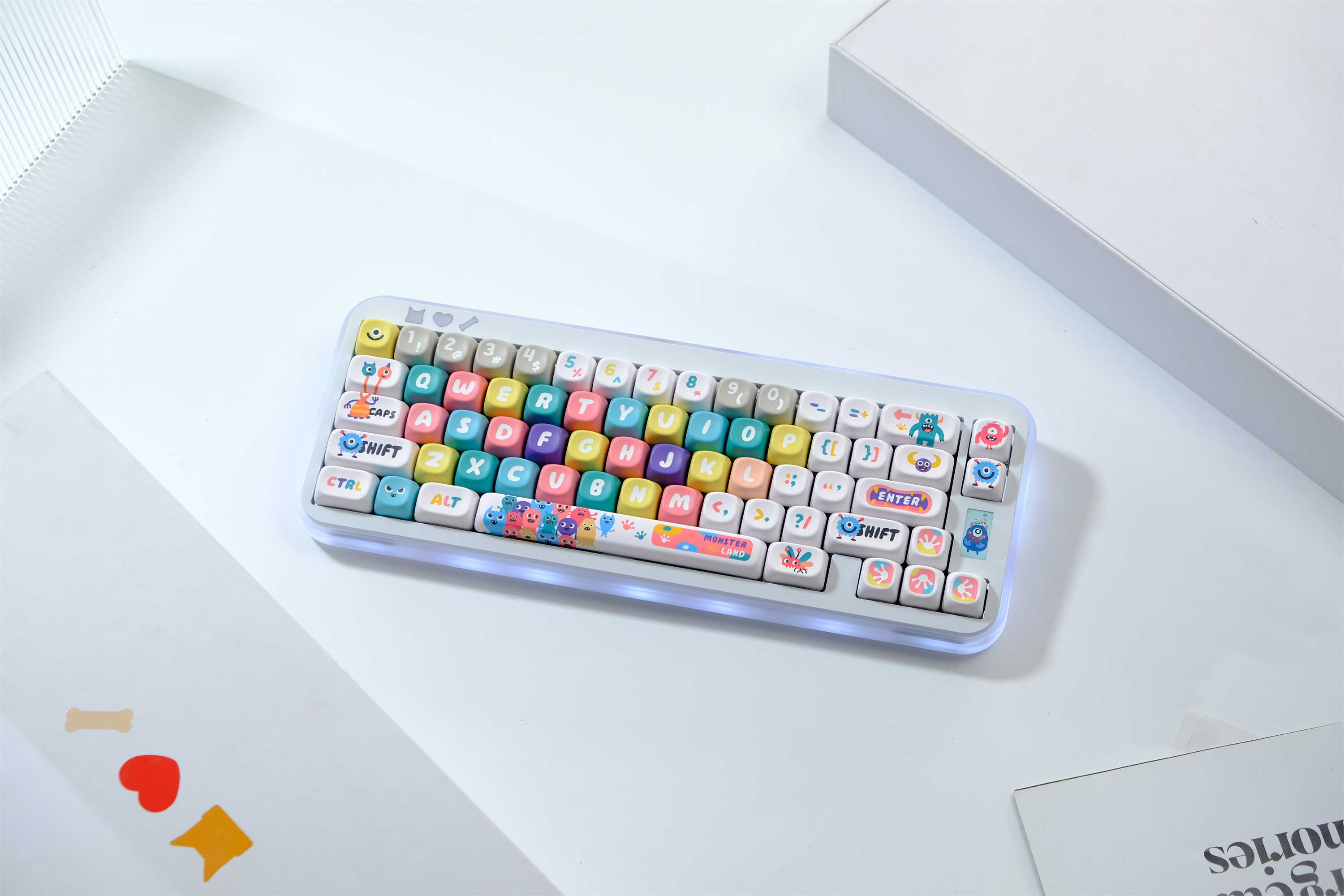 GMK Little Monster keycaps, 126 Keys keycaps MOA Profile DYE-SUB ...
