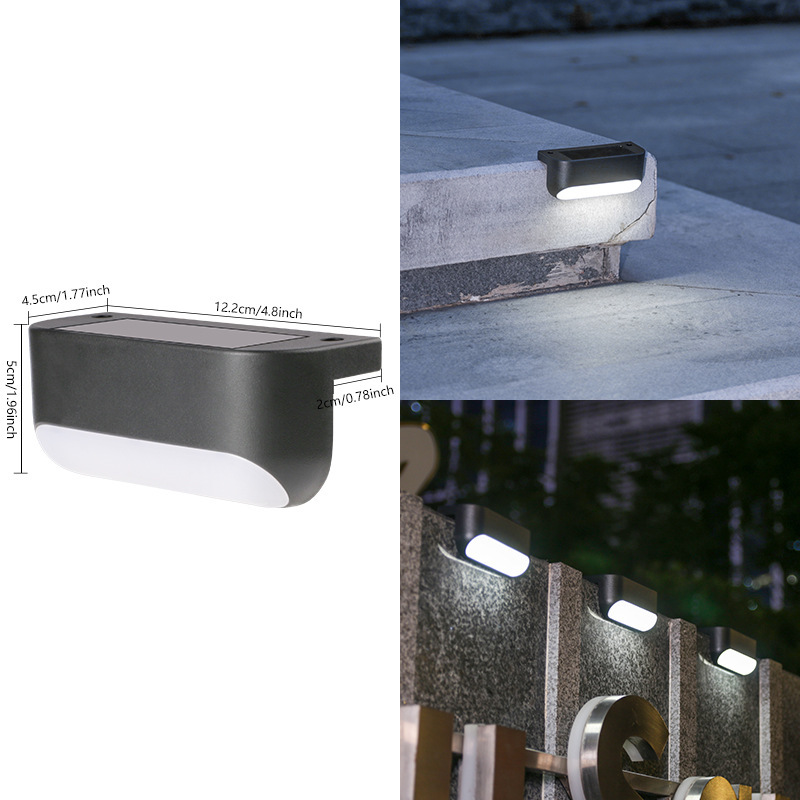 1PCS LED Solar Stair Light Waterproof Outdoor Garden Passage Courtyard ...