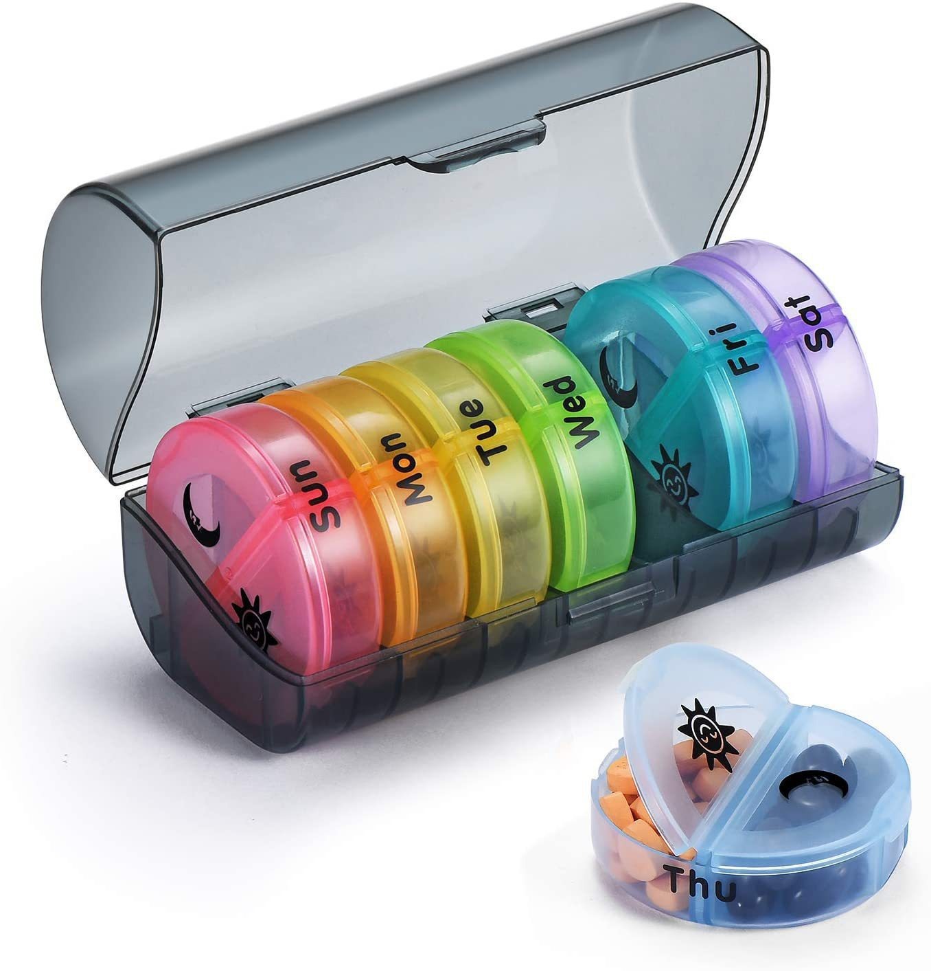 Plastic Pill Box | Weekly Storage Holders Pill 7 Day Container Case ...