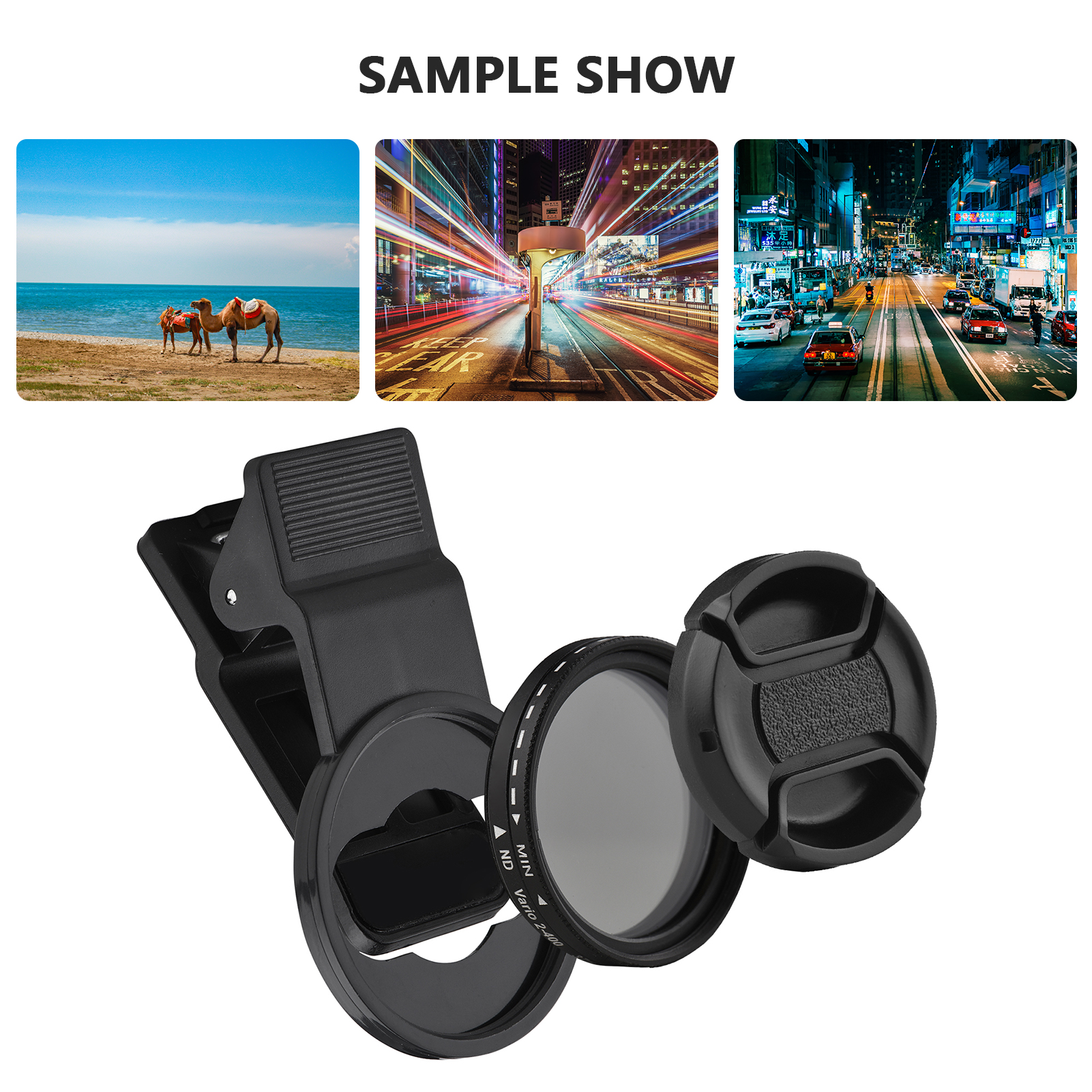 ⚡️Super Fast Delivery⚡️Andoer 37MM Professional Clip-on Phone Filter ...