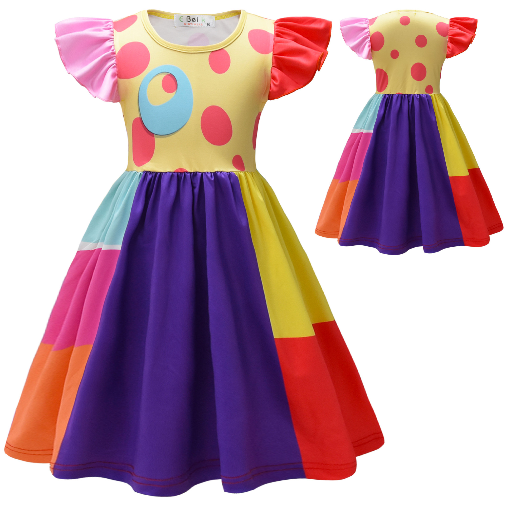 The Amazing Digital Circus Pomni Dress Kids Girls Fantasy Dresses ...