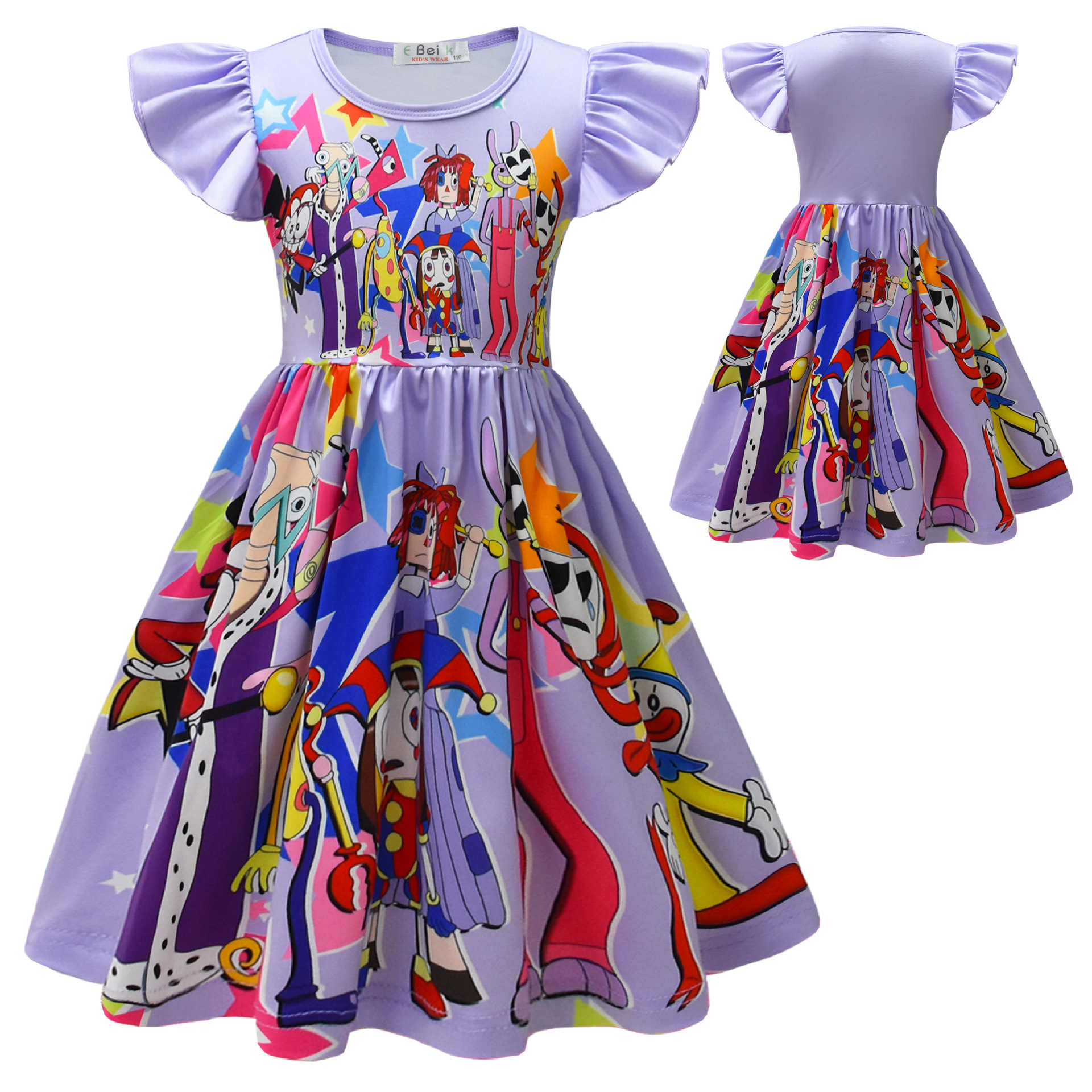 The Amazing Digital Circus Pomni Dress Kids Girls Fantasy Dresses ...