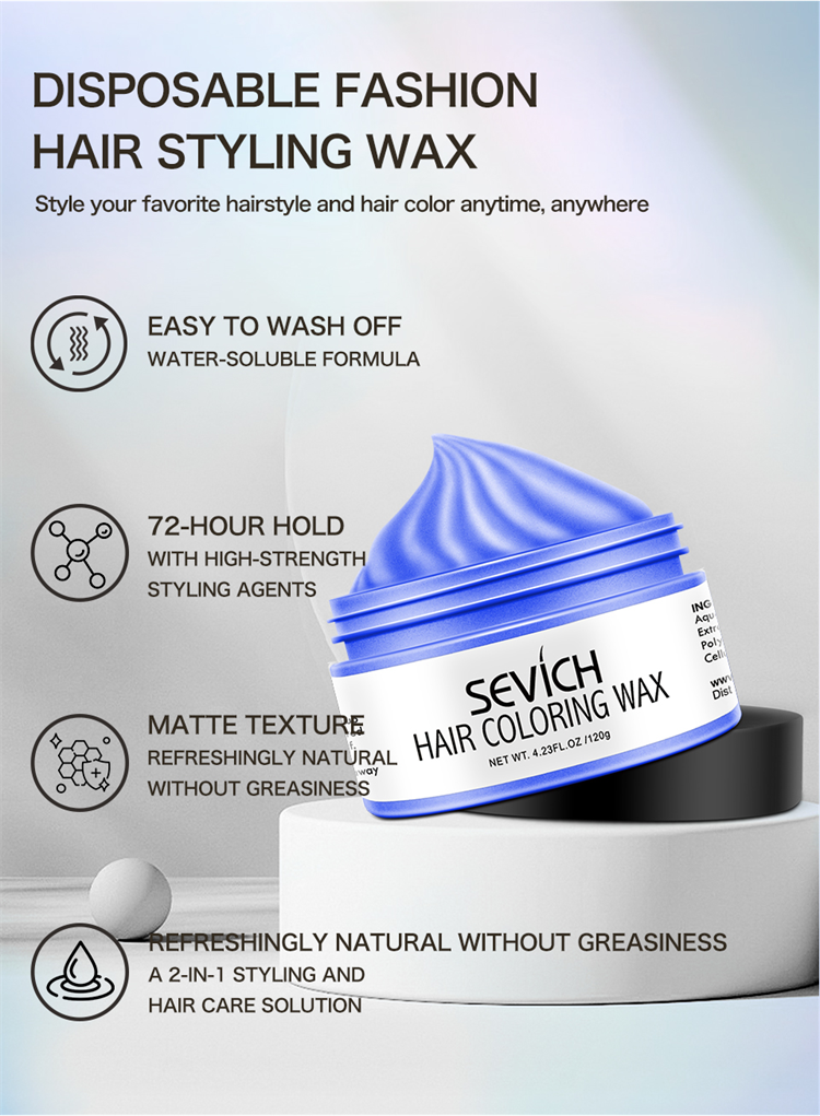 SEVICH Temporary Hair Color Wax Instant Washable Hair Dye | Shopee Malaysia